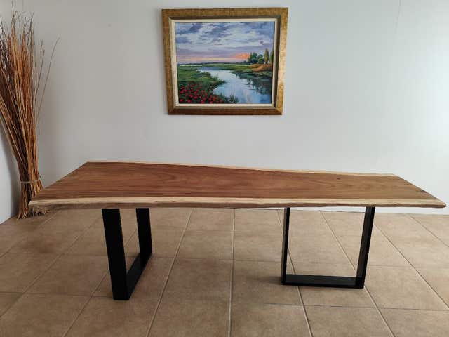 Milanuncios - mesa madera saman canto arbol