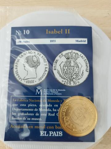 Milanuncios - Reproducción ó réplica Isabel II 100 rea