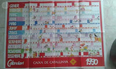 Milanuncios - Poster cartel calendario 1990