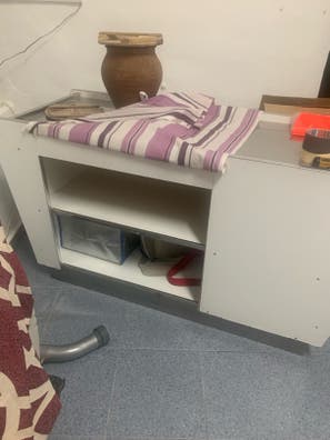 Mostrador tienda blanco Mobiliarios para empresas de segunda mano ...