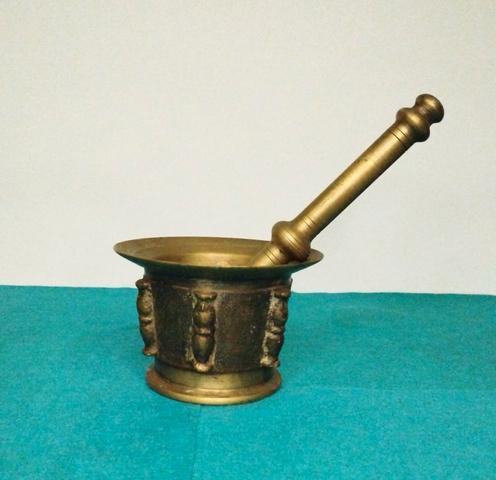 Milanuncios - Almirez-Mortero de Bronce "Columnas"