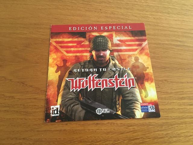 Milanuncios - Caratula CD teclas Wolfenstein PC 2003