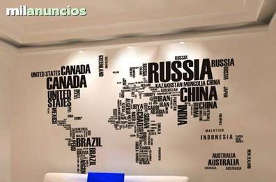Mapa del mundo Obras de arte y decoración de segunda mano barato ...