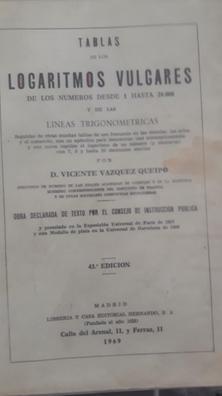 Tablas de logaritmos y trigonometricas de segunda mano | Milanuncios