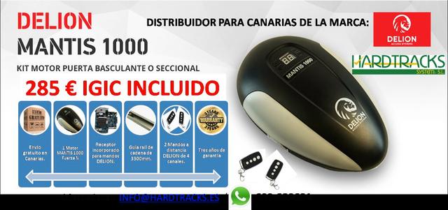 Milanuncios - KIT MOTOR MANTIS 1000 PARA PUERTA GARAJE
