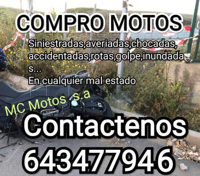 MILANUNCIOS | Motos chocada de segunda mano, km0 y ocasión