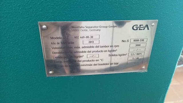 Milanuncios - SE VENDE DECANTER GEA WESTFALIA