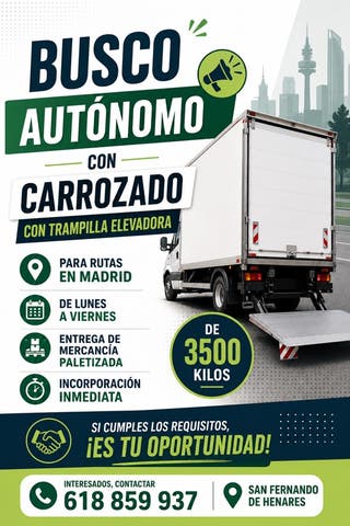 Milanuncios - AUTONOMO CON BEHICULO PROPIO