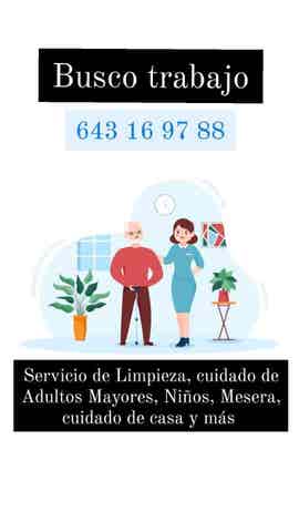 Milanuncios - BUSCO TRABAJO DE EXTERNA O LIMPIEZA
