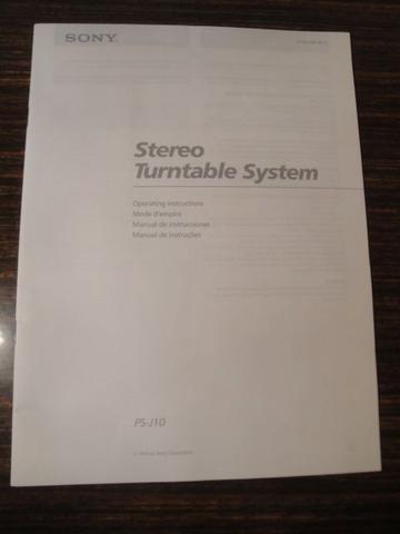 Milanuncios - Sony PS-J10 Stereo Turntable System.