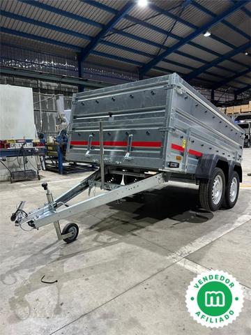 Milanuncios - remolque dos ejes galvanizado basculante