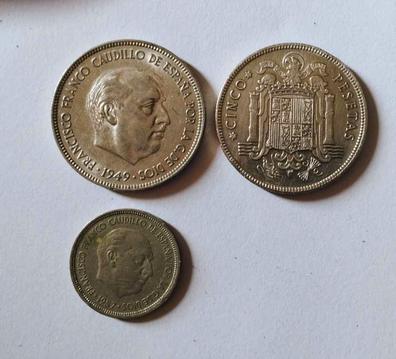 Milanuncios - moneda cinco pesetas duro grande 1949