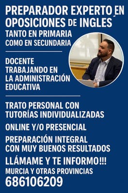 Milanuncios - Oposiciones inglés primaria y secundaria