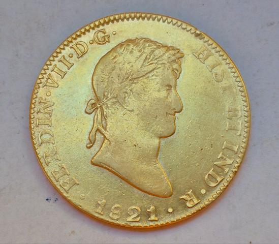 Milanuncios - 8 ESCUDOS ORO FERNANDO VII 1821 MÉJICO!