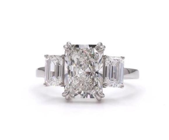 Milanuncios - ANILLO PLATINO 950 con 3 Diamantes