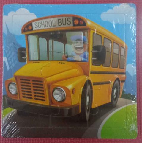Milanuncios - puzzle madera school bus