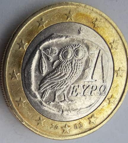 Milanuncios - Moneda 1€ Grecia 2002 Buho Rara ver Ofer