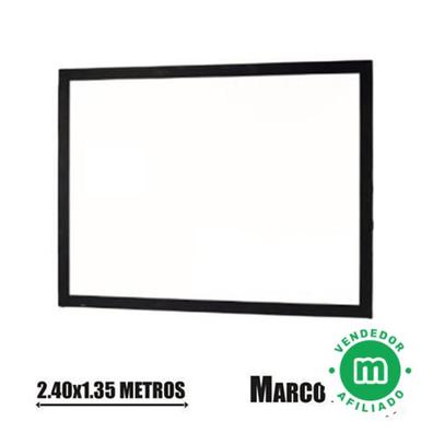 Milanuncios - Pantalla proyeccion marco fijo aluminio