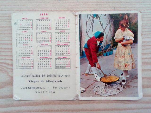 Milanuncios - Calendario De Sorteos Para El Año 1976 Milanuncios - Calendario De Sorteos Para El Año 1976