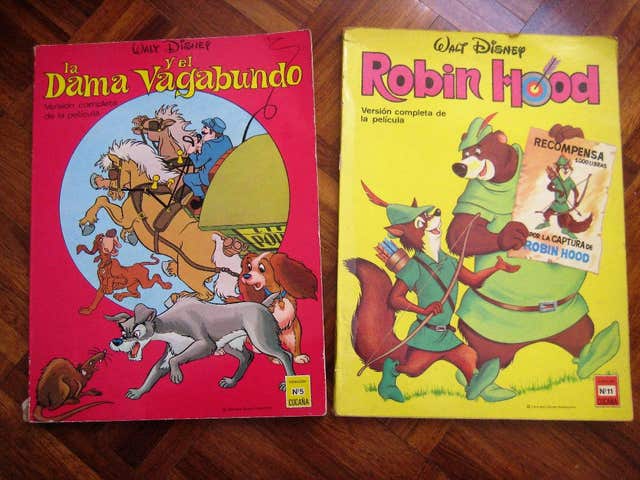 Milanuncios - robin Hood + dama y vagabundo,disney