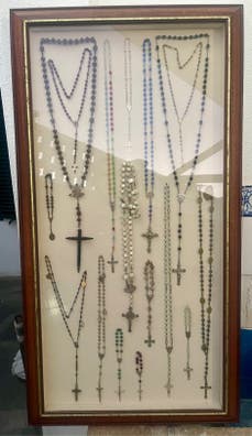 Milanuncios Cuadro Colección De Rosarios Antiguos