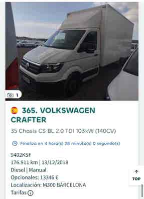 Milanuncios - Volkswagen - crafter