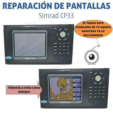 Milanuncios - SIMRAD CP33 PROBLEMAS DE RAYAS PANTALLA