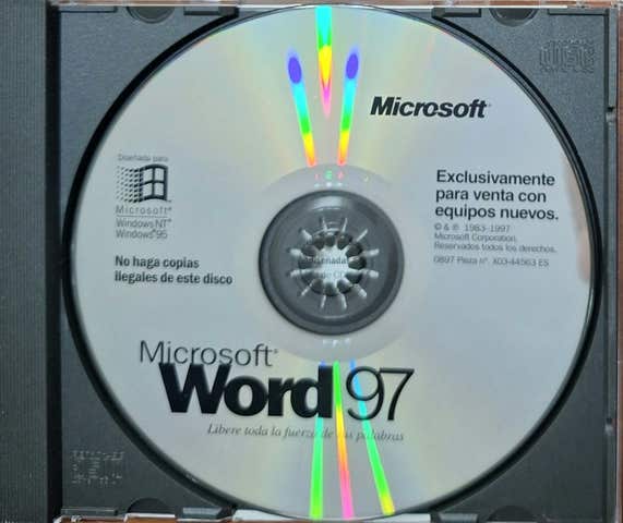 Milanuncios - Microsoft Word 97 licencia y CD Original