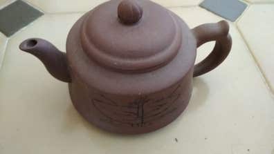 Milanuncios - cafetera de barro con dibujo artesanal