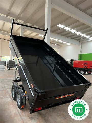 Milanuncios - Remolque C3500 Negro tandem Basculante