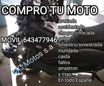 Motos chocada de segunda mano, km0 y ocasión | Milanuncios