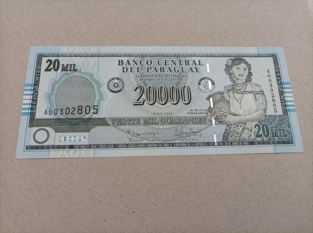 Milanuncios - Billete Paraguay 20000 guaraníes, sc
