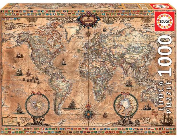 Milanuncios - PUZZLE MAPA MUNDI 1000 PIEZAS EDUCA NEW