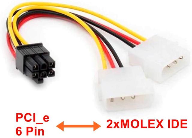 Milanuncios - ADAPTADOR 2XMOLEX IDE A 6PIN PCI_E
