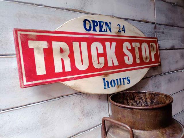 Milanuncios - Cartel Truck stop Vintage
