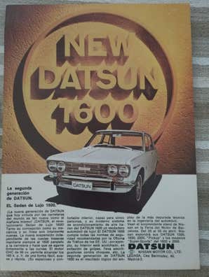 Milanuncios - CUARTILLA PUBLICIDAD DATSUN 1600