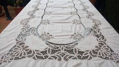 Milanuncios - Mantelería vintage 1920 hecha a mano hil