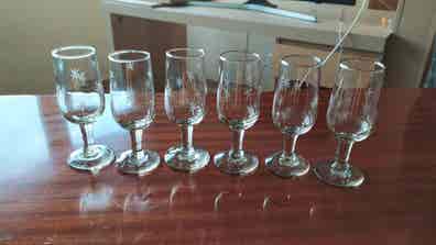 Milanuncios - 6 copas pequeñas antiguas cristal