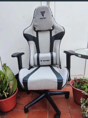 Milanuncios - Silla Gaming Tempest Conquer Fabric,Gris