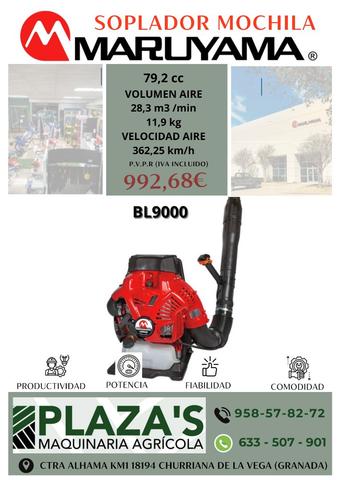 Milanuncios - SOPLADORA MOCHILA MARUYAMA BL9000