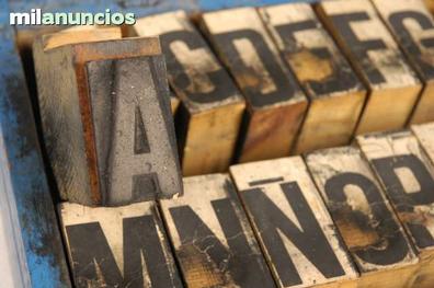 Milanuncios - Letras tipograficas