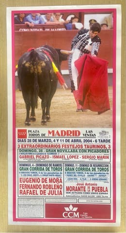 Milanuncios - CARTEL DE TOROS DE MADRID. ABRIL 2004.