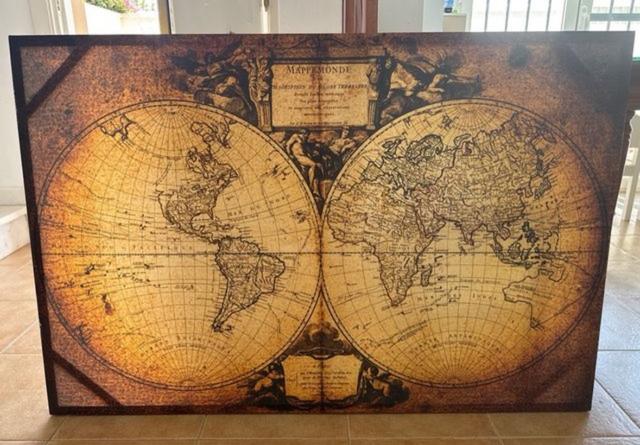 Milanuncios - Cuadro mapa mundi