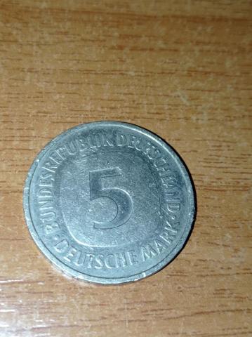 Milanuncios - Moneda 5 Marcos alemanes del 1975