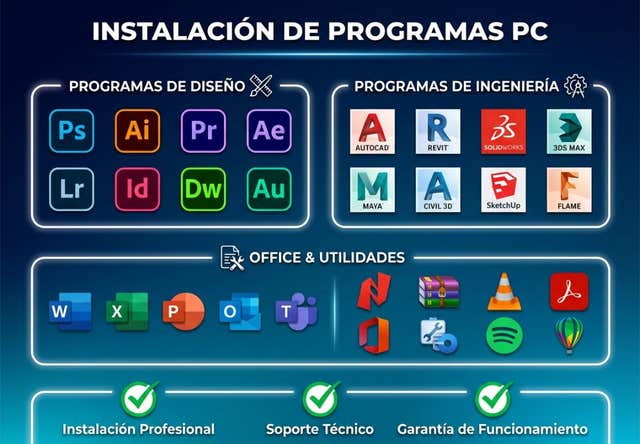 Milanuncios - INSTALACIÓN DE PROGRAMAS PC - Adobe,
