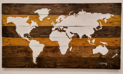 Milanuncios - Cuadro Mapa Mundi