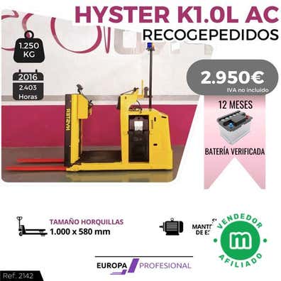 Milanuncios - RECOGEPEDIDOS HYSTER 1250 KILOS