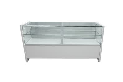 Milanuncios - Mostrador madera con vitrina cristal