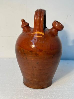 Milanuncios - Cántaro de Barro con Esmalte Bicolor