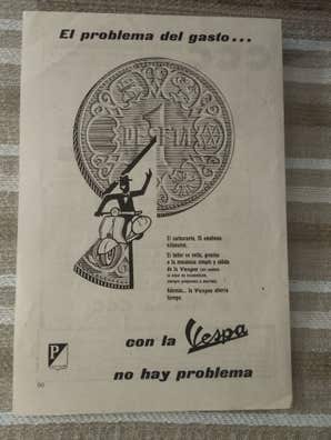 Milanuncios - CUARTILLA PUBLICIDAD MOTO VESPA